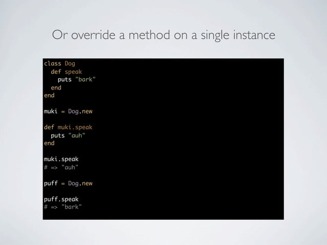 Ruby singleton class | PPT