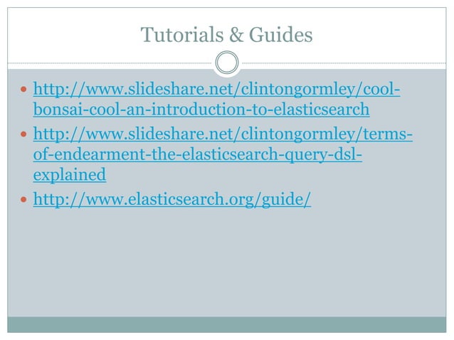 elasticsearch - advanced features in practice | PPT