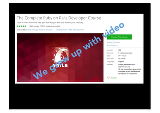 Ruby so many different ways to learn | PPT