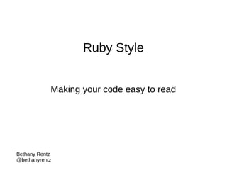 Ruby style | ODP