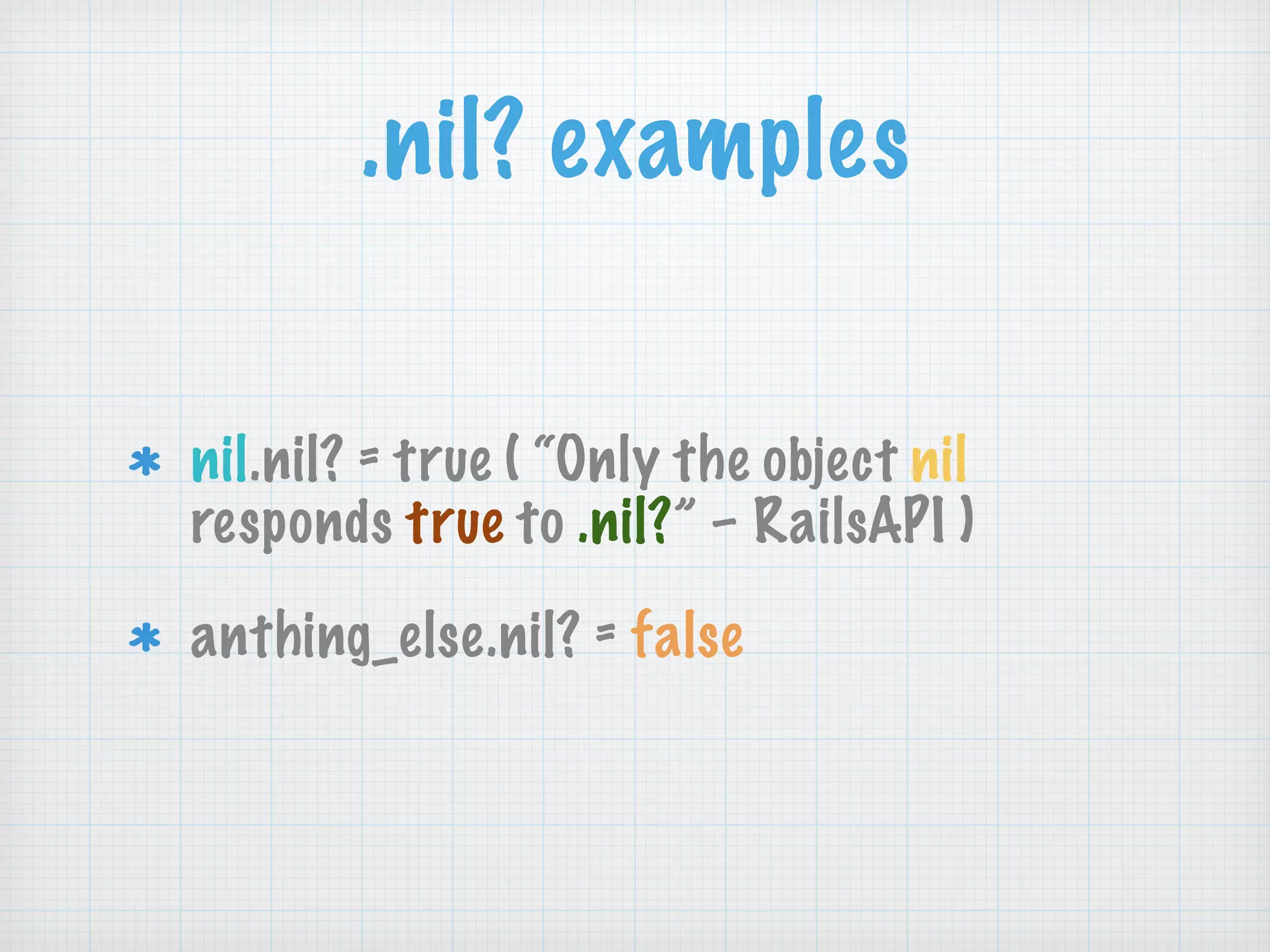 Different between .nil?, .empty?, .bank?, .present? and .any? | PDF | Programming Languages ...