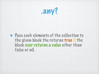 Different between .nil?, .empty?, .bank?, .present? and .any? | PDF | Programming Languages ...