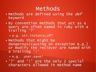 Ruby training day1 | PPT