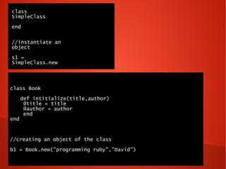 Ruby training day1 | PPT