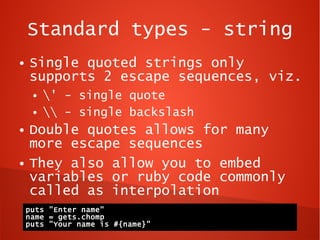 Ruby training day1 | PPT
