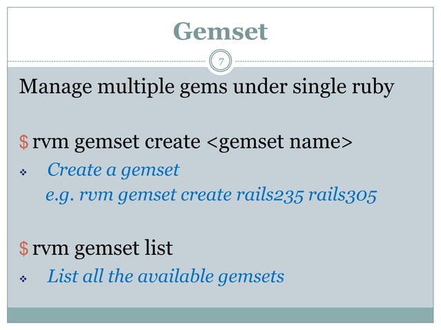 Ruby Version Manager Pptx Programming Languages Computing