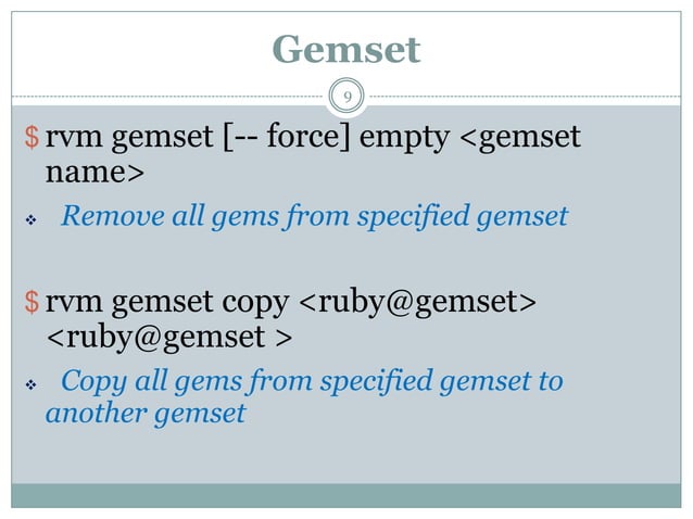 Ruby Version Manager Pptx Programming Languages Computing