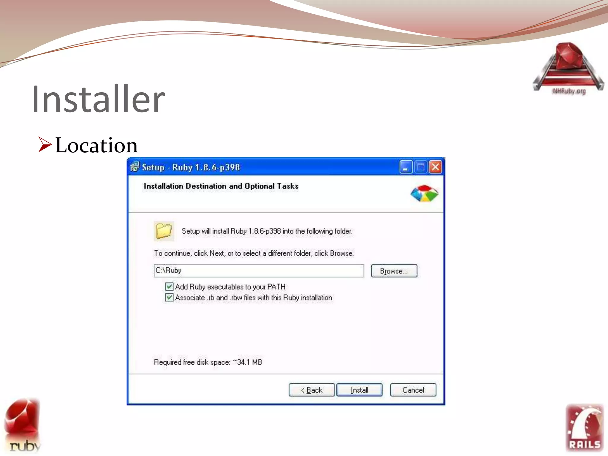 Ruby windows | PPTX | Programming Languages | Computing
