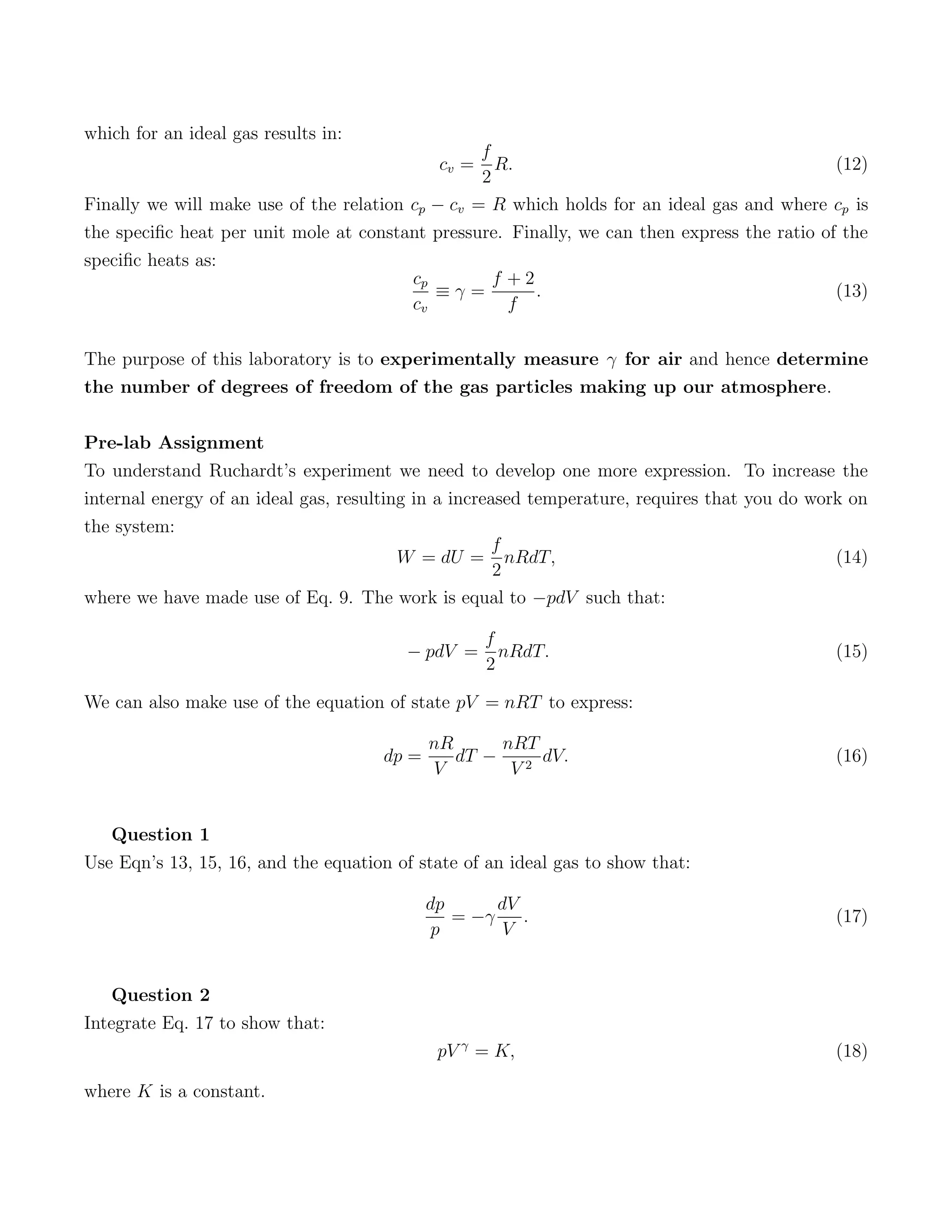 Ruchardt’s experiment | PDF