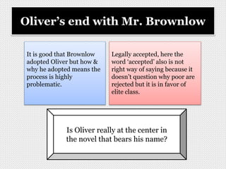 The limit of justice in Oliver Twist | PPTX