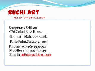 Ruchi Art Presentation | PPT