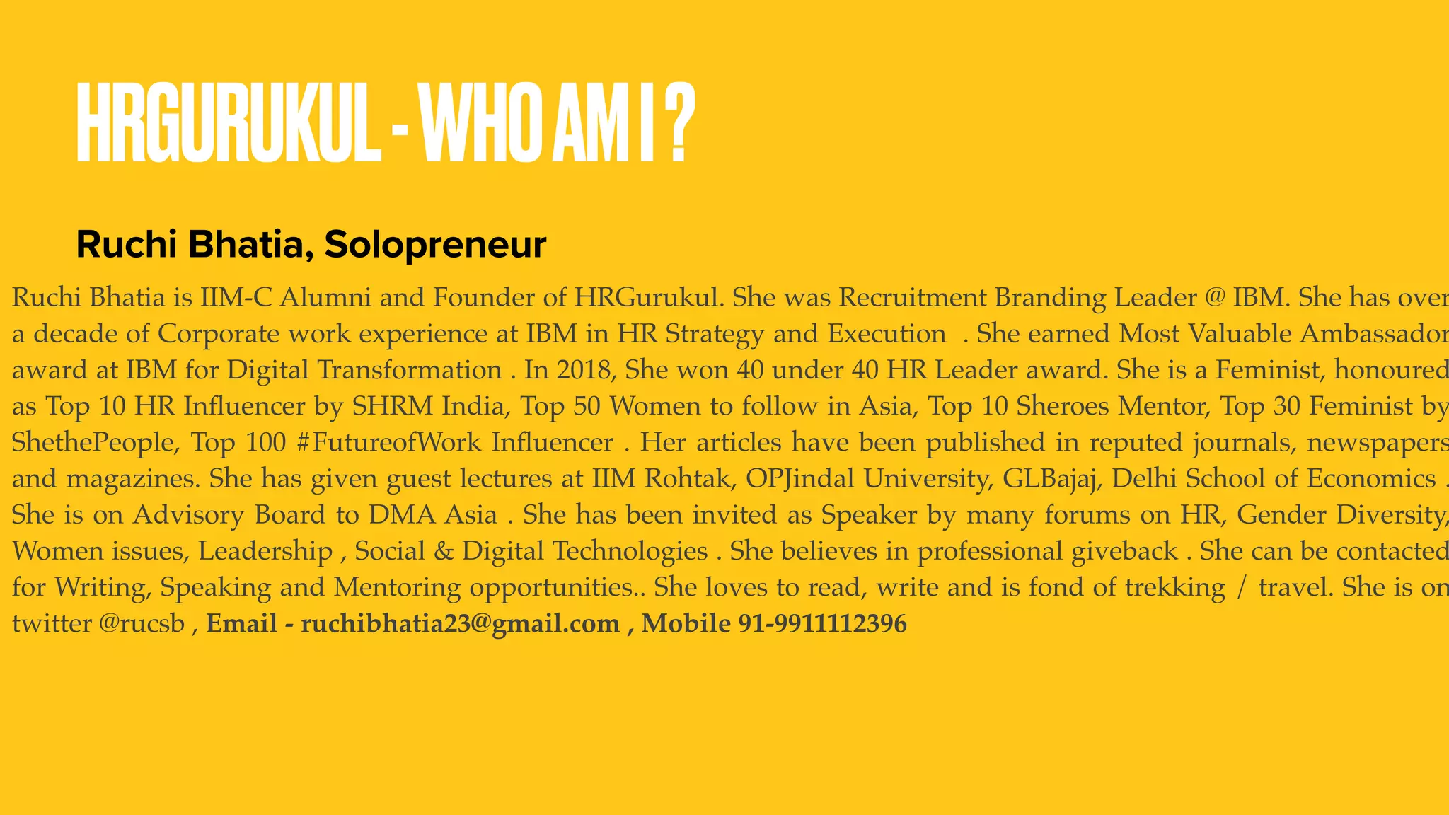 Ruchi Bhatia Diversity and Inclusion | PPT