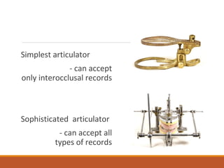 INTRODUCTION TO ARTICULATORS | PPT