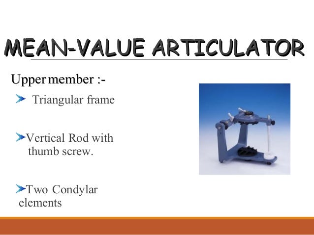 INTRODUCTION TO ARTICULATORS