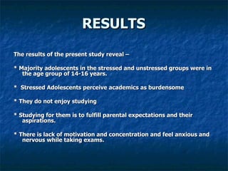 Academic stress | PPT