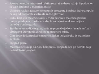 Ručna revizija materične duplje | PPT