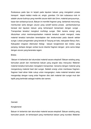 Rudaceous rock | DOCX