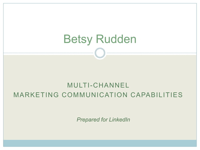 Rudden Capabilities for LinkedIn | PPT