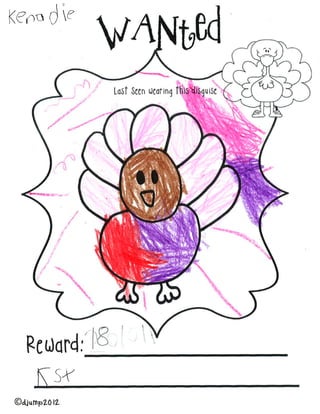 Rudd Hand Drawn Turkey Wanted Posters | PDF