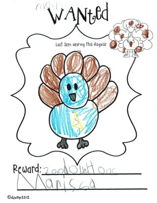 Rudd Hand Drawn Turkey Wanted Posters | PDF