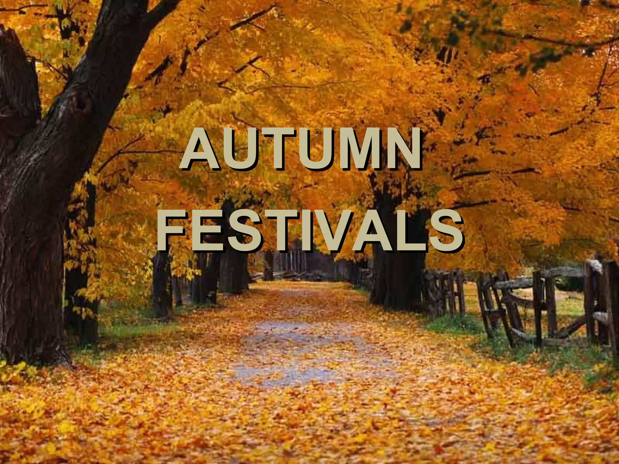 Autumn festivals | PPT