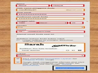 cara membuat gmail | PPTX