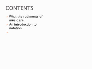 Rudiments of music | PPTX