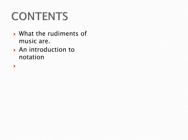 Rudiments of music | PPTX | Classical Music | Music