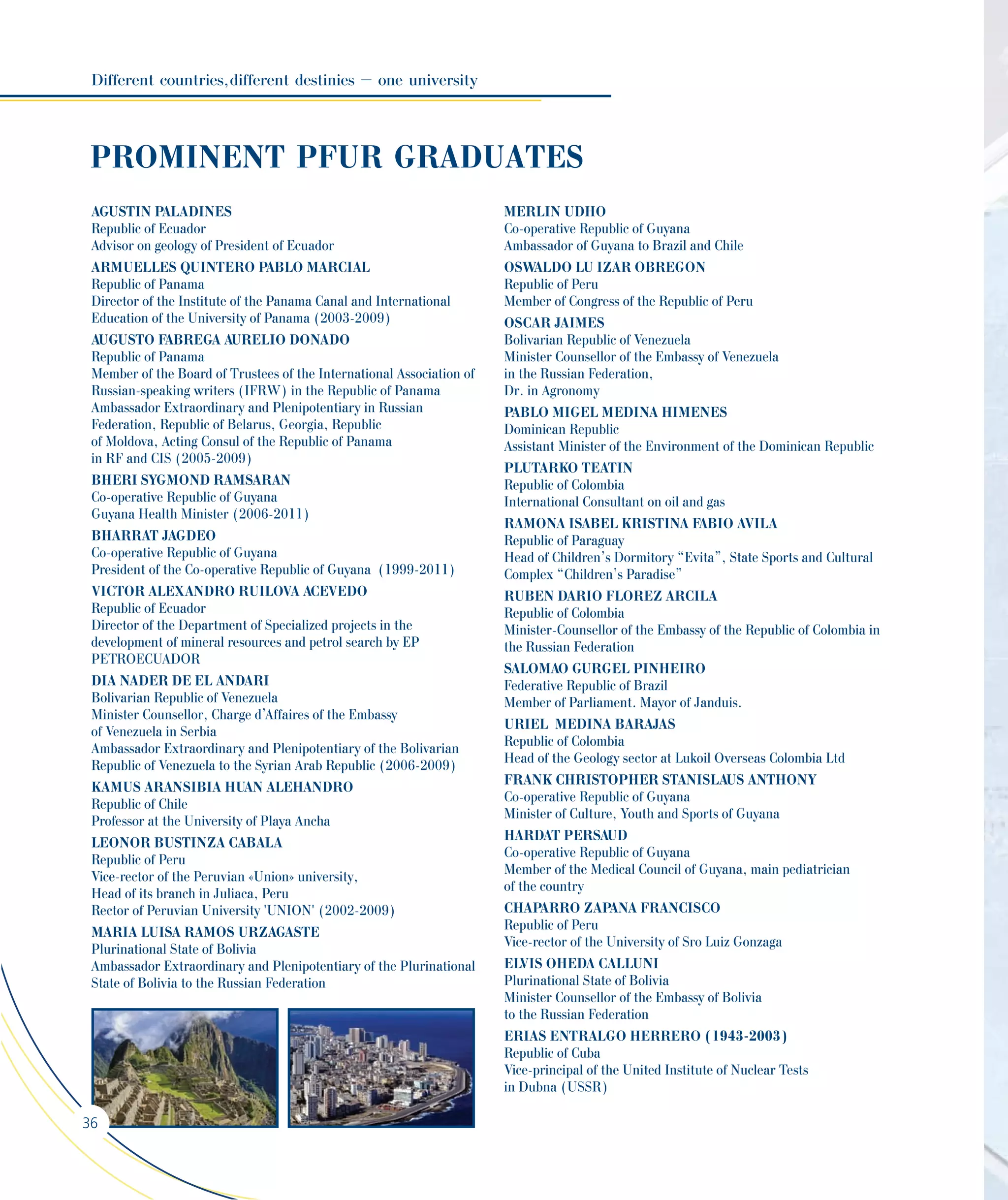 Different countries, different destinies - one university | PDF