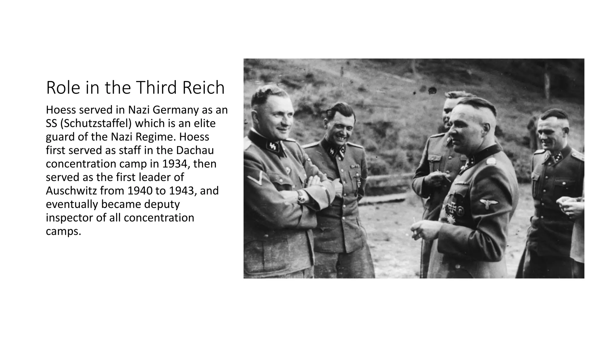 History of Rudolf Hoess and his role in Auschwitz | PDF