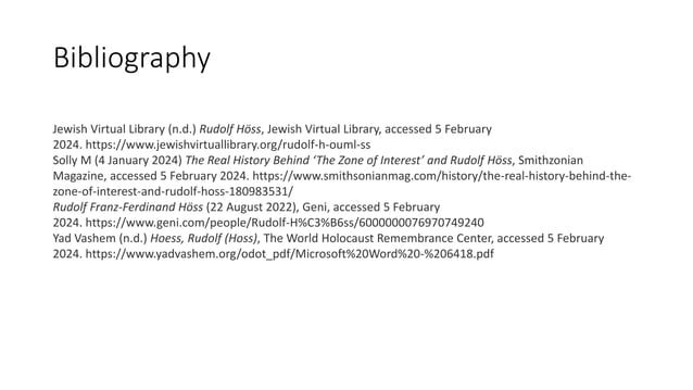 History of Rudolf Hoess and his role in Auschwitz | PPT