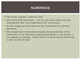 Rudolf otto – scholarly definition | PPTX