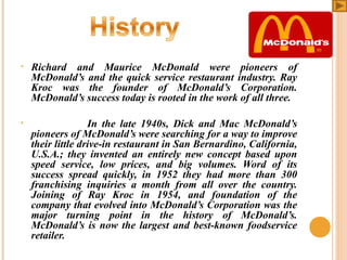 mcdonalds | PPT