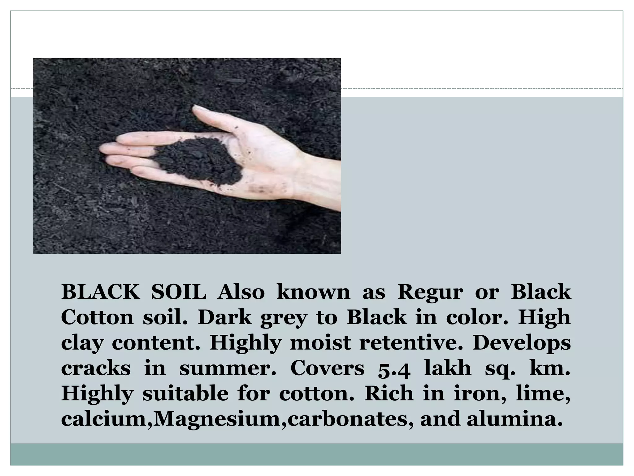 soil type and their characteristic | PPTX