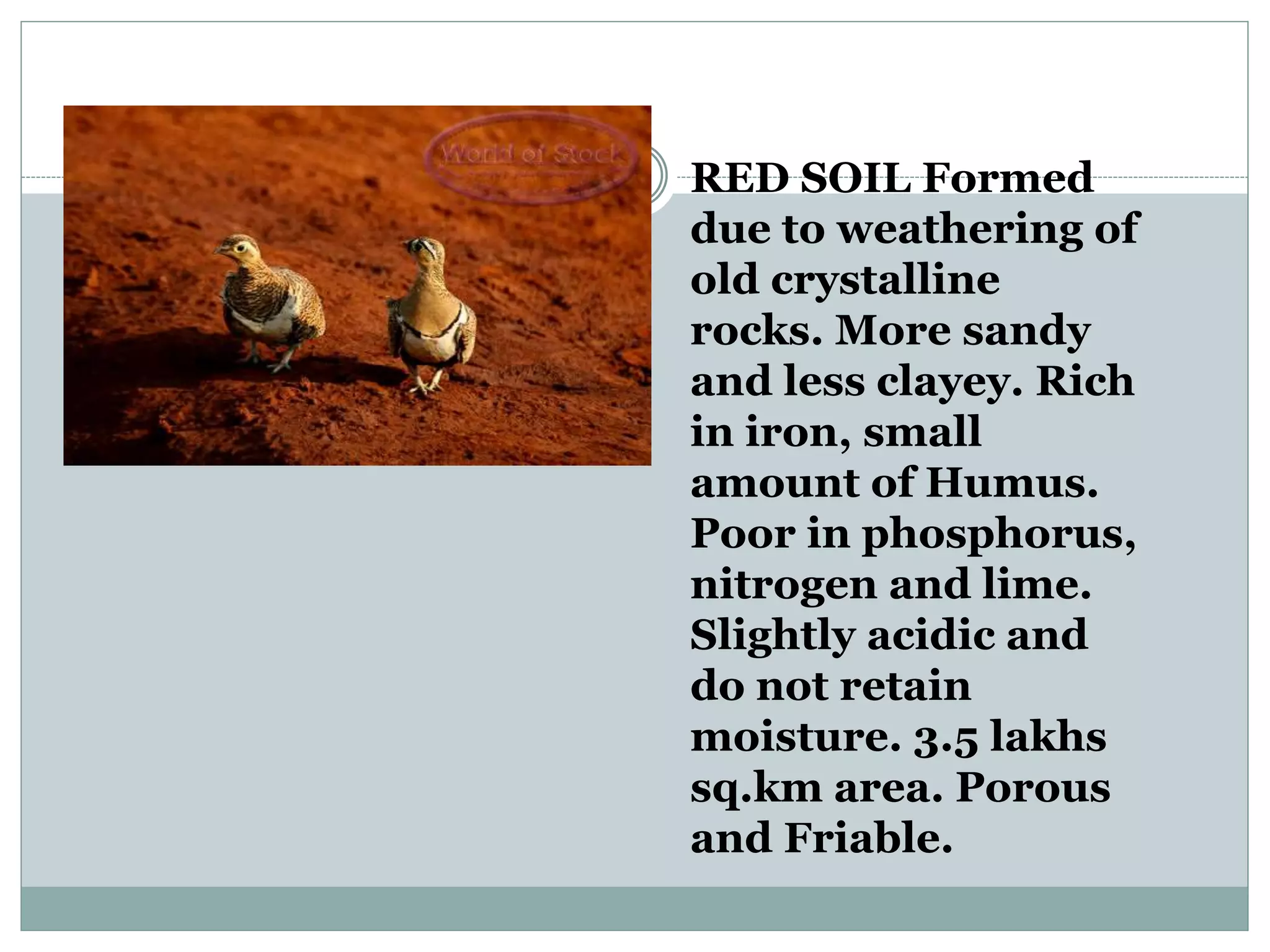 soil type and their characteristic | PPTX