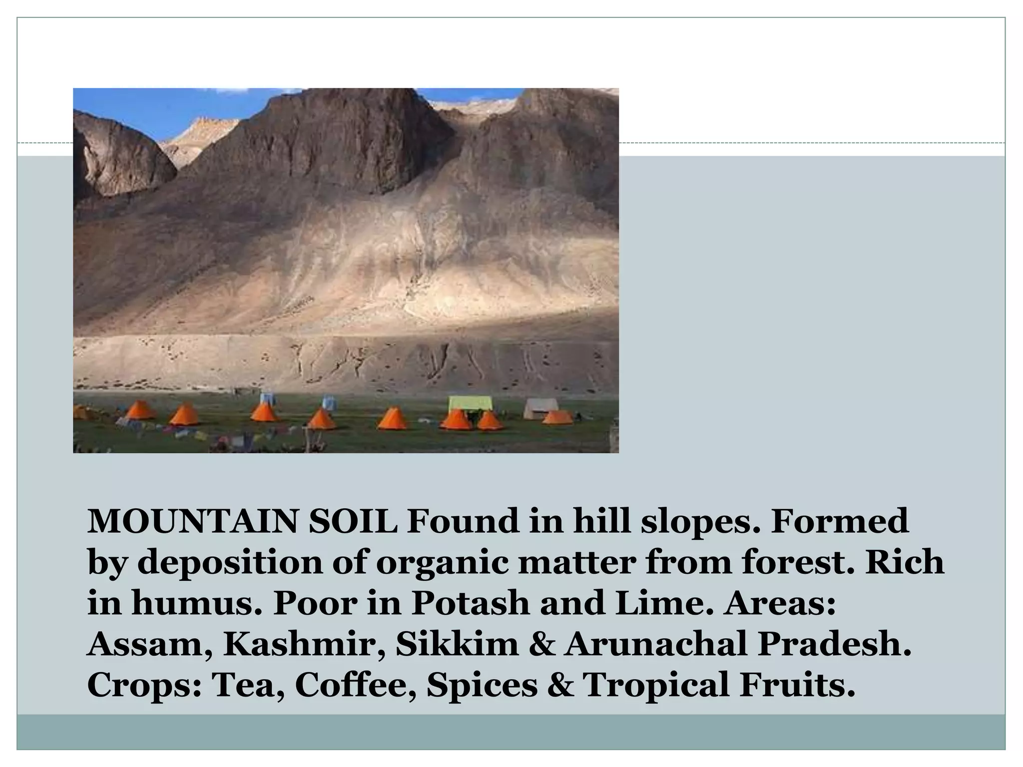soil type and their characteristic | PPTX