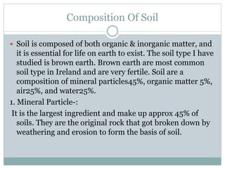 soil type and their characteristic | PPTX