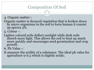 soil type and their characteristic | PPTX