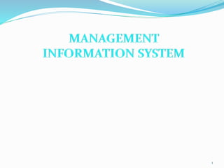Our presentation on Management Information System | PPTX | Computing ...