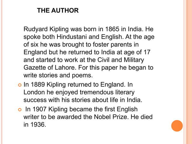 Rudyard kipling | PPT