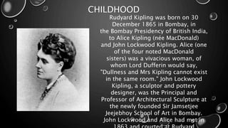 Rudyard kipling | PPT