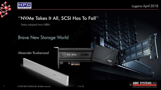 NVMe Takes It All, SCSI Has To Fall | PDF | Data Storage and Warehousing | Computing