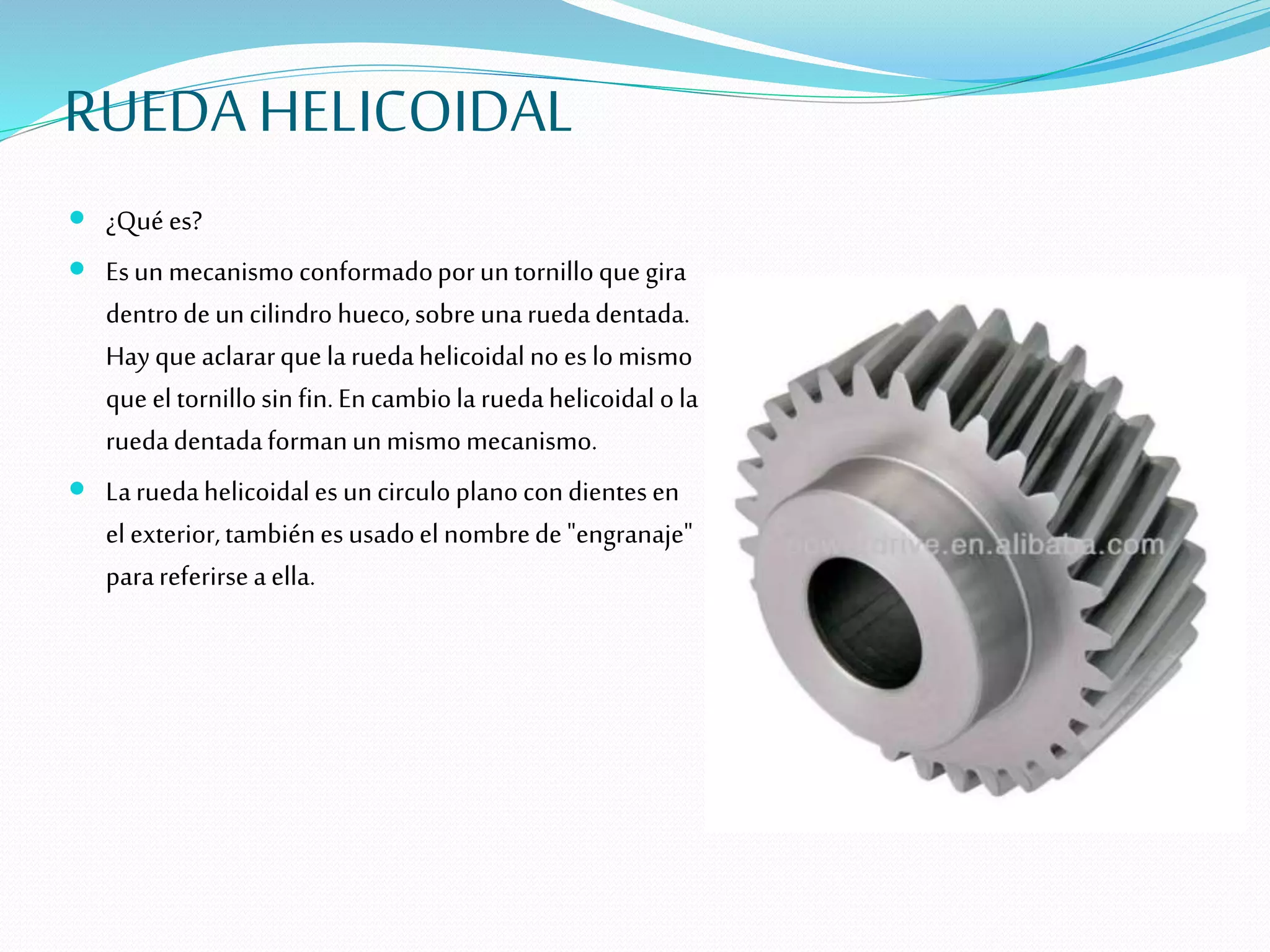 Rueda helicoidal | PPTX | Science