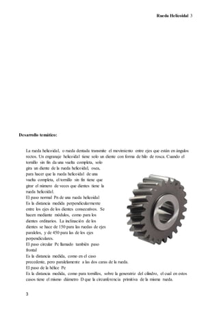 Rueda helicoidal | DOCX