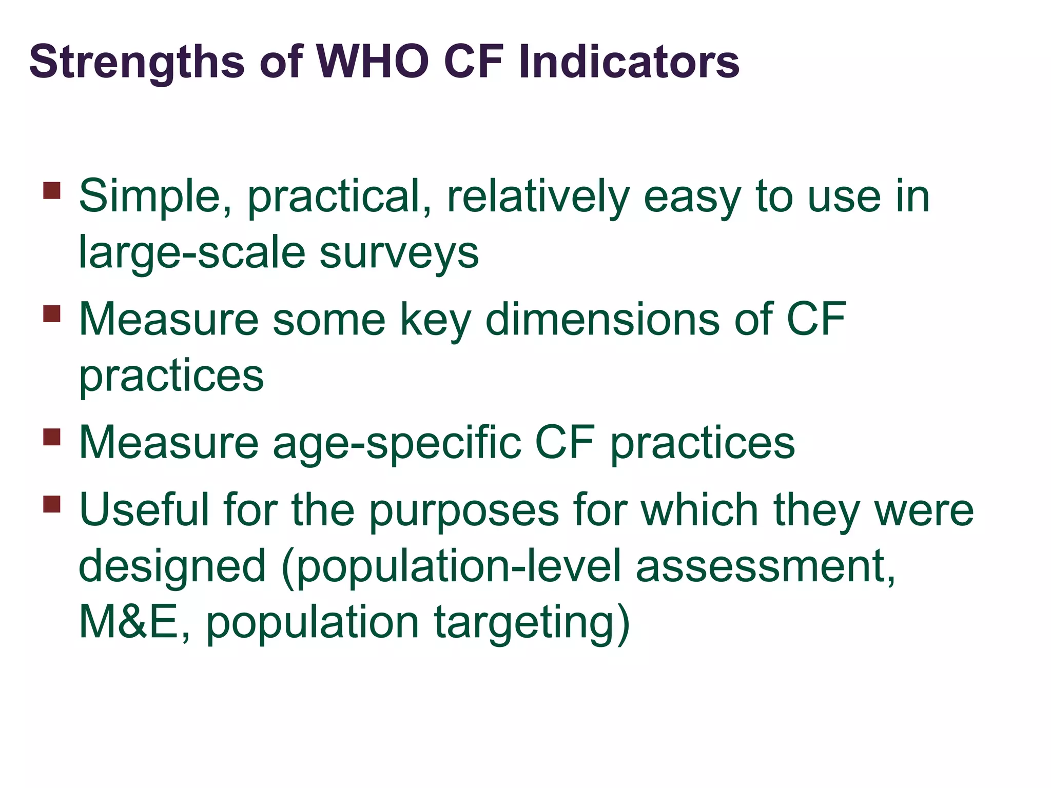 Measuring Infant and Young Child Complementary Feeding Practices | PPTX