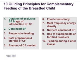 Measuring Infant and Young Child Complementary Feeding Practices | PPTX