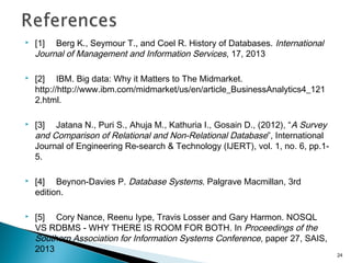 performance analysis between sql ans nosql | PPT