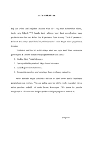 Rufaidah al asalmiya | DOCX