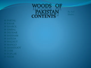 Woods Of Pakistan | PPTX