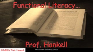 R U functionally illiterate? | PPT